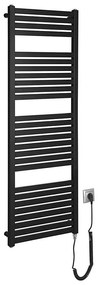 Aqualine - Koupelnový elektrický radiátor TONDI-E 500W/230V 133 cm matná černá DE476T