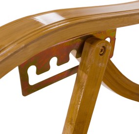 Zahradní houpací křeslo, polohovací, přírodní, bambus, FLOS