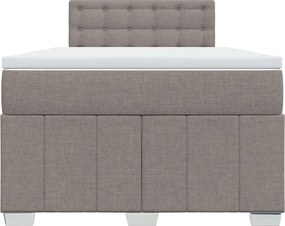 Box spring postel s matrací taupe 120x190 cm textil 3289325