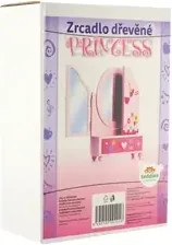 TEDDIES Šperkovnice Princess se zrcadlem 3-dílná / Šperkovnice / Dřevě