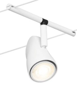 Paulmann 94467 CorDuo Cup Basic, bílý lankový systém, 5x max 10W LED 12V, 500cm