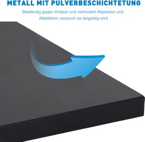 Kovový stojan na slunečník Outsunny černý 45x45x39 cm pro slunečníky Ø35/38/48 mm stabilní a robustní |