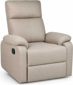 LuxuryForm DESIGN Televizní křeslo CARLOS s polohováním - béžové