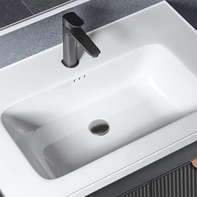 Rea Mario, sada koupelnového nábytku s umyvadlem 60cm, šedá matná, REA-M0006