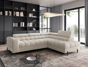 XXXLutz ROHOVÁ SEDAČKA, textil, krémová P & B - Sedací soupravy - 00000L001208