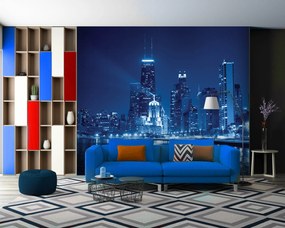 Malvis ® Tapeta Chicago panorama noc Vel. (šířka x výška): 216 x 140 cm