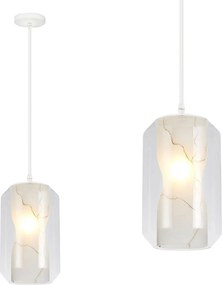 Toolight - závěsné svítidlo MARBLE E27 60W APP909-1CP, mramorový efekt, OSW-06675