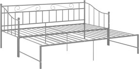 vidaXL Rám vysouvací postele/pohovky kov 90 x 200 cm [324778] Barva: Bílá