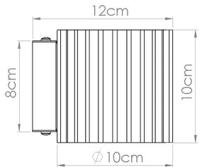 Sollux  SL.1796 - Nástěnné svítidlo AURA 1xG9/10W/230V zelená