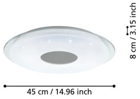 Eglo 900083 - LED Stmívatelné stropní svítidlo LANCIANO-Z LED/19,2W/230V