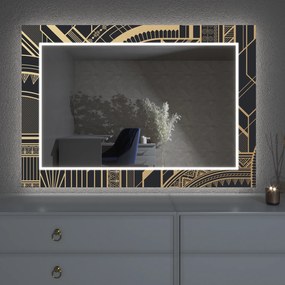 LED zrcadlo s dekorem D21