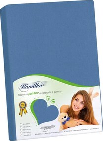 Bellatex Prostěradlo jersey Modrá 220x200 cm