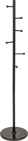 Věšák na kabáty BLACKMARBLE s 6 kovovými háčky, 173 cm