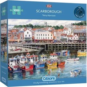 GIBSONS Puzzle Scarborough, Yorkshire / 1000 dílků / 68 × 49 cm