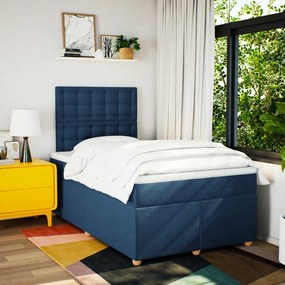 Box spring postel s matrací černá 120x190 cm textil 3291239