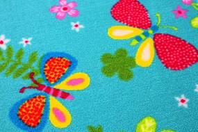 Vopi koberce Dětský kusový koberec Motýlek 5271 modrý - 160x240 cm