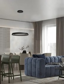 LED stmívatelné černé designové svítidlo Ormi