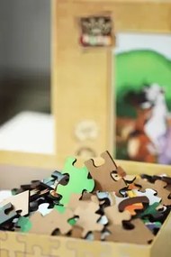 ART PUZZLE 5852 Dřevěné puzzle Cesta do školy / 16 dílků / od 3 let
