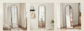 Volně stojící zrcadlo Fully 150 cm černé