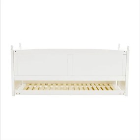 Postel s přistýlkou 90x200, borovicové dřevo, bílá, GLAMIS Kondela 0000227796