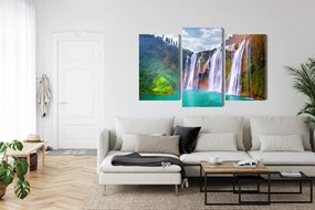 Vícedílný obraz Vodopád V Luopingu Nedostatek Nedostatek Plátno Canvas 90x60