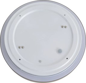 Moderní stropní svítidlo taupe s bílou 34cm IP44 - Walden