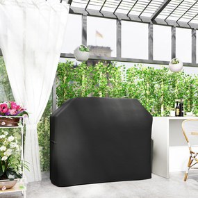 Outsunny Kryt na gril Ochranný kryt na gril, odolný proti povětrnostním vlivům, 147 x 61 x 120 cm, černý