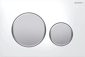 Geberit Sigma20, ovládací tlačítko Sigma20, bílá/chrom matný, 115.882.KL.1