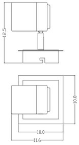 Lucide 26957/05/12 - LED Bodové svítidlo LENNERT 1xGU10/5W/230V matný chrom