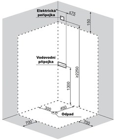 BPS-koupelny Hydromasážní box HYD-R71W 90, 90x90 bez sauny