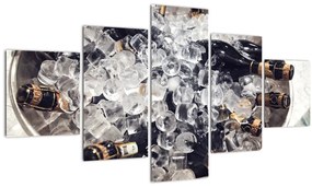 Obraz - šampaňské v ledu (125x70 cm)