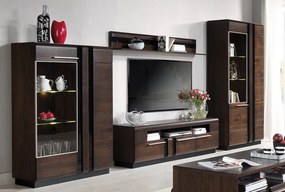Casarredo - Komfort nábytek Obývací stěna, sestava PORTI SET2 dub čokoládový