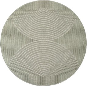 Zelený kulatý vnitřní a venkovní koberec ø 80 cm Nova 1201 – Ayyildiz Carpets