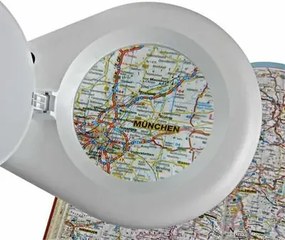 Maul Viso 8263402 bílá / Lupová LED lampa / se svorkou / 3 dioptrie /