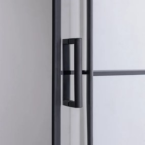 BPS-koupelny Čtvercový sprchový kout BL32B 90x90 černá/transparent + vanička SXL02B BL černá