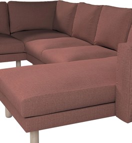 Potah na pohovku IKEA Norsborg rohová, 5-místná se šezlongem barva hnědá látka pletený vzor