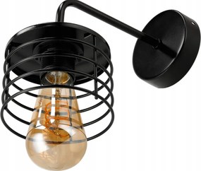Nástěnná LED lampa LOFT edison černá 1xe27