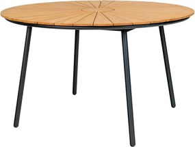 Kulatý zahradní jídelní stůl z teakového dřeva ø 130 cm Cleveland – House Nordic