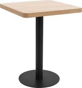 vidaXL Bistro stolek tmavě hnědý 60 x 60 cm MDF [286430] Barva: světle hnědá a černá