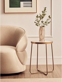 Kulatý odkládací stolek s mramorovou deskou ø 36 cm Shalimar – Premier Housewares
