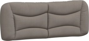 Postel s matrací Hvar taupe 120 x 200 cm textil 3208524