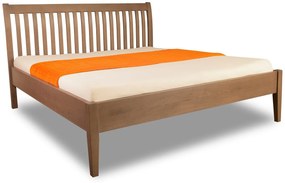 Krajča Manželská postel z masivu Almeria 160 x 200 cm (buk) Povrchová úprava: Bílá, Druh dřeva: Buk