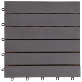 Terasové dlaždice 30 ks šedé 30 x 30 cm masivní akáciové dřevo,  3054433