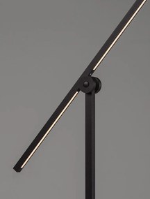 Matně černá kovová LED stolní lampa s ohybatelnou konstrukcí/stmívatelná (výška 47 cm) Tenso – Nova Luce