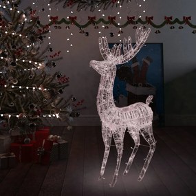vidaXL XXL Akrylový vánoční sob 250 LED 180 cm světlo [329785] Barva: Teplá bílá