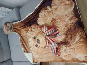 Hřejivá dětská deka zabalená v dárkové krabičce 130 x 160 cm