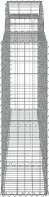 Klenutý gabionový koš 300 x 30 x 100/120 cm pozinkované železo 153505