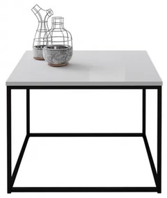 Konferenční stolek Etelka, Barva:: černý mat + bílý lesk