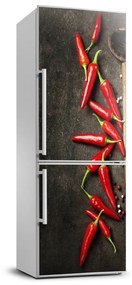 Wallmuralia Nálepka na ledničku Chilli papričky 60x180 cm