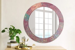 Kulaté dekorativní zrcadlo Festival barev fi 60 cm